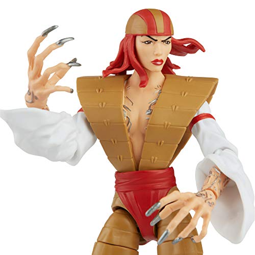 Marvel Legends Series 6-inch Collectible Lady Deathstrike Action Figure, Includes 1 Build-A-Figure Part(s), Premium Design