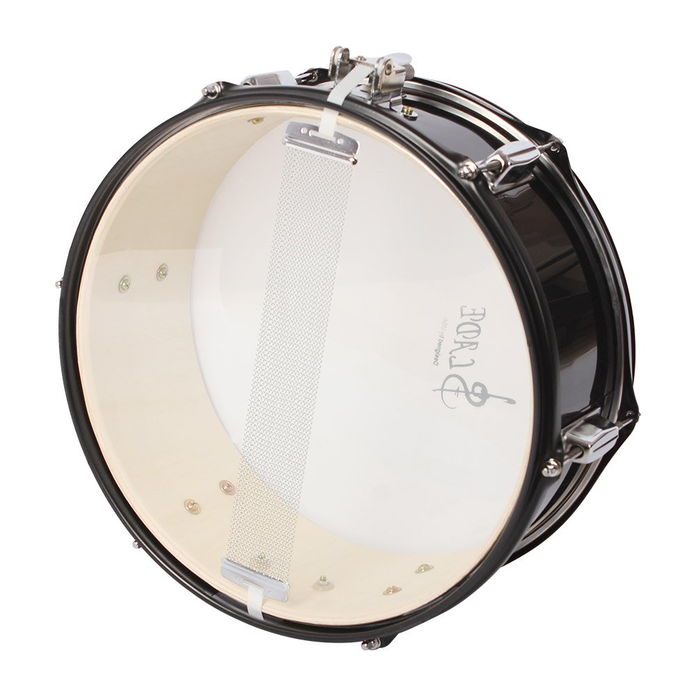 Professional Marching Snare Drum & Drum Stick & Strap & Wrench Kit Black (Marching Snare Drum)