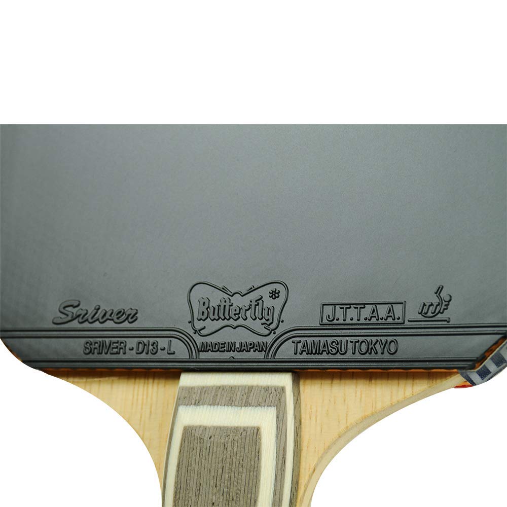 Butterfly Petr Korbel Blade & Sriver Rubber Shakehand Table Tennis Racket | Pro-Line Series | Classic Blade and Rubber Combination That Can Do It All | Recommended for Advanced Level Players