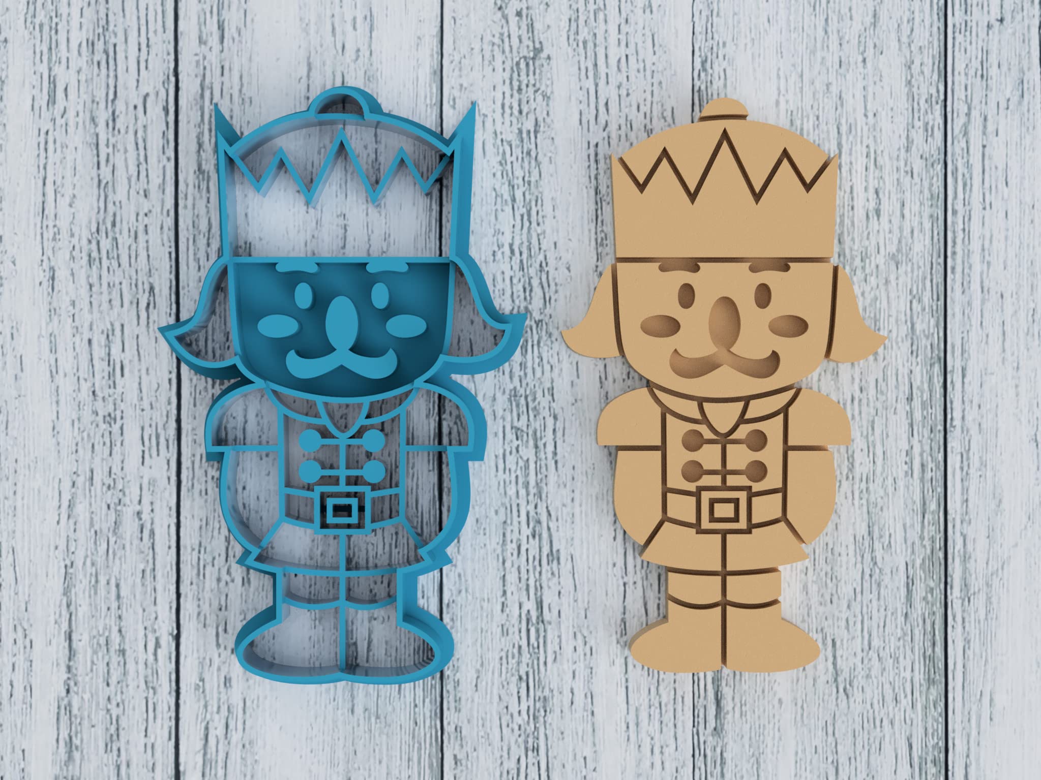 Christmas Nutcracker Soldier - Cookie Cutter/Sugar Cookie/Fondant/Clay (1480)