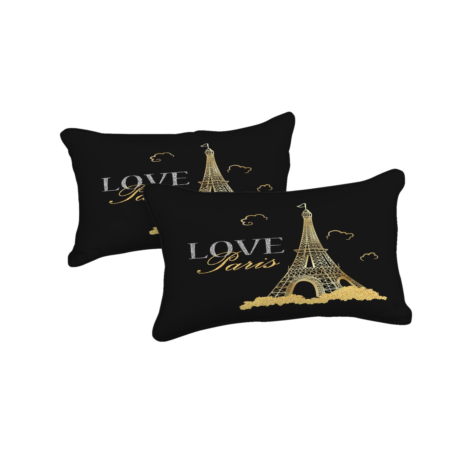 Black and Gold Comforter Set Queen Black Bed in a Bag 8 Pieces Boho Hippie Bedding with 1 Comforter, 1 Flat Sheet, 1 Fitted Sheet, 4 Pillowcases, 1 Cushion Cover (Queen, Marble)