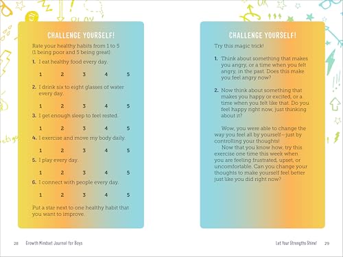 Growth Mindset Journal for Boys: A Space to Embrace Challenges, Set Goals, and Dream Big