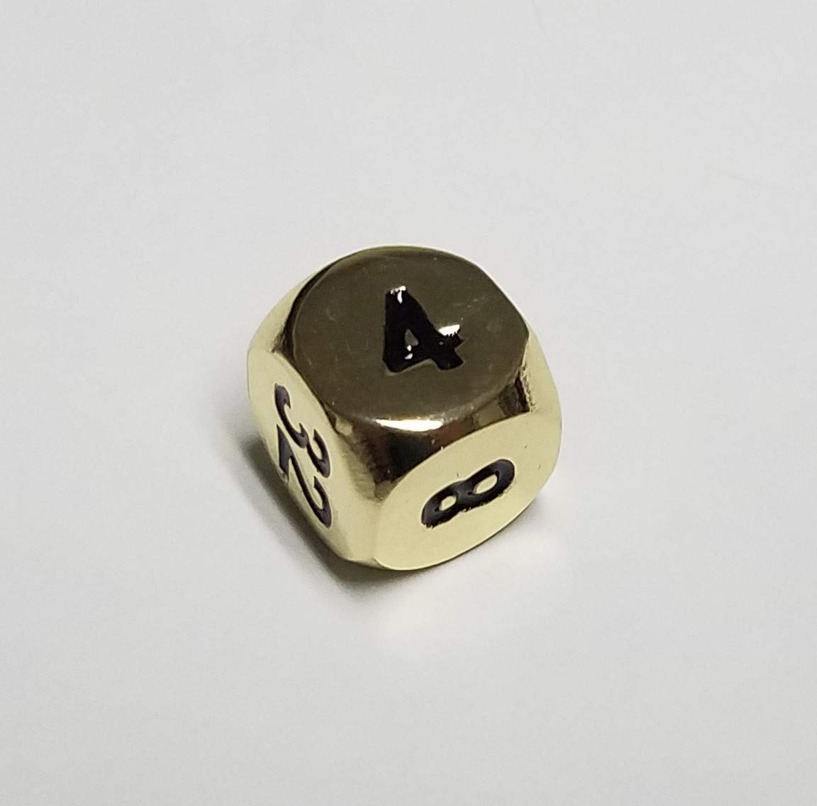 quEmpire Gaming Metal Backgammon Doubling Cube Dice/Gold Color / 16mm