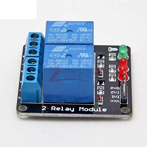 DC 5V 2 Channel Relay Module Red Green Indicator Light LED for Arduino ARM PIC AVR DSP
