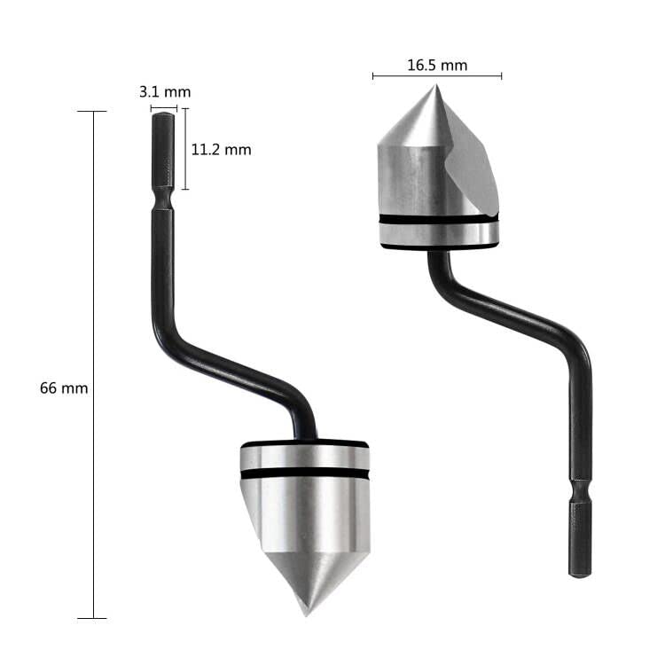Deburring Countersink Tool Set, Great Burr Remover Hand Tool for Aluminum, Copper, Steel, Plastic & Wood-NG1000-BC1651