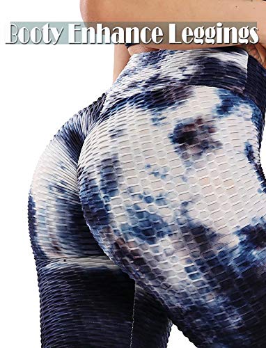 SEASUM Women's High Waist Yoga Pants Tummy Control Slimming Booty Leggings Workout Running Butt Lift Tights S