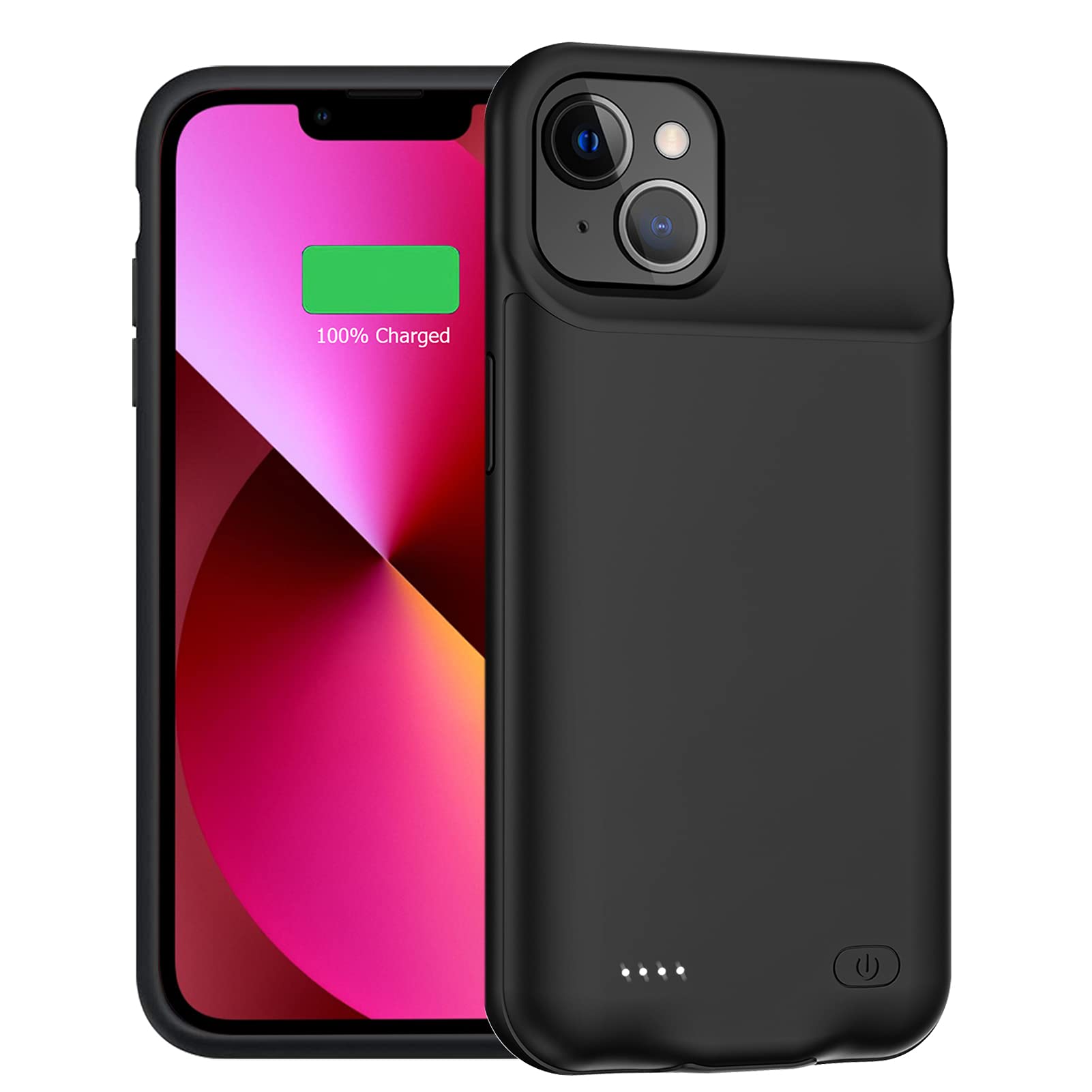 LALKONS Battery Case for013 Mini (5.4 inch) Rechargeable Extended Battery Charger Case (Black)