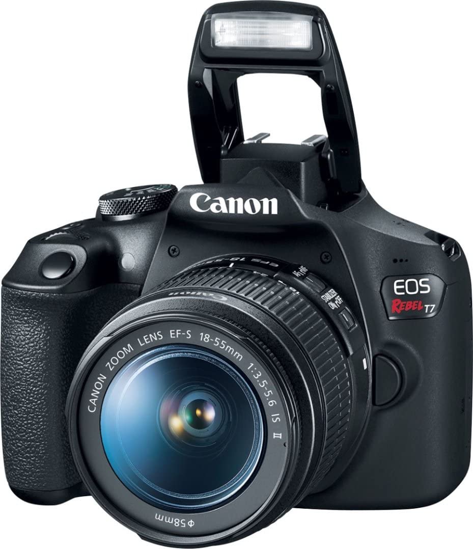 Canon Rebel T7 Vlogger Kit:EF-S 18-55mm is II Lens,128GB Memory,Tripod,3 Piece Filter Kit,Gadget Bag,Remote Shutter,USB Card Reader,Cleaning Kit & Software Package