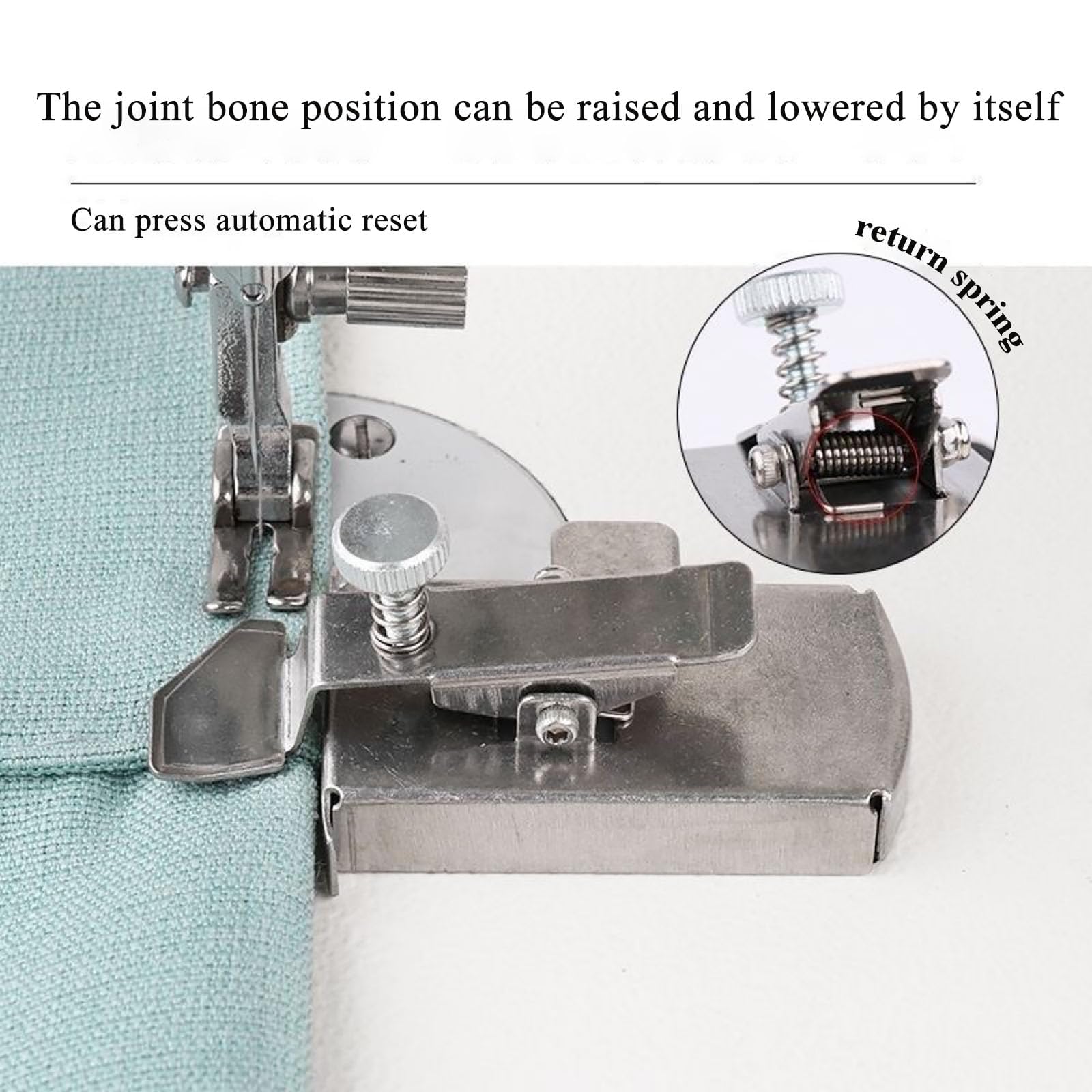 Buddy Sew Magnetic Seam Guide, Magnetic Seam Guide for Sewing Machine, Multifucntional Straight Line Hems Sewing Ruler, Universal Sewing Machine Attachments for All Sewing Machine (2pcs)
