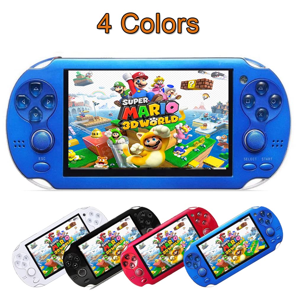 songlan-'A3' Classic 4.3" Portable Dual Joystick Handheld Game Console 10500+ Free Games 8GB Multifunctional Rechargeable Video Game Console Video Audio/Video/Music/E-Book/Picture/Recording