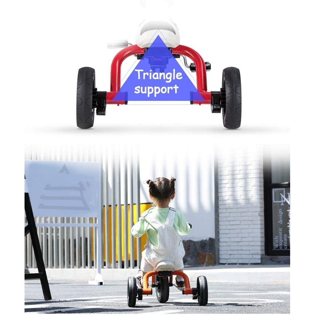 Ygqtbc Children's Tricycle,Perfect for Beginner Riders Ages 2+ β Encourages Active Play β Durable Design with Built-in Safety Features β Comfortable Ride (Color : B)