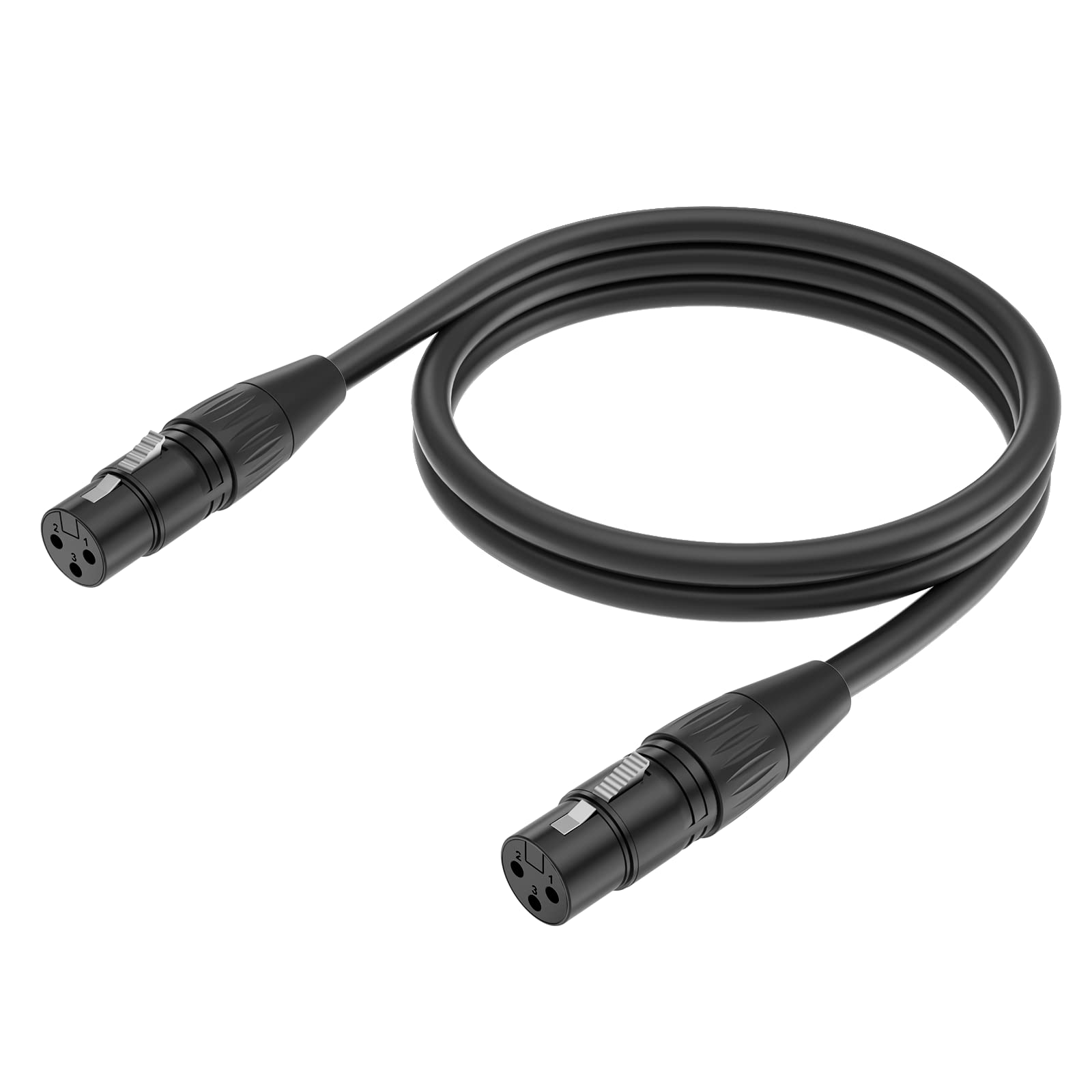 Yinker XLR Female to Female Cable, 3 Pin XLR Female to Female Microphone Mic Cord for Audio and Sound Equipments(5ft/1.5m,1pack)