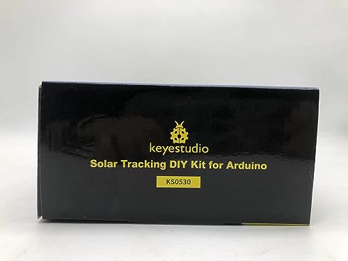 KEYESTUDIO DIY Solar Tracking Electronic Kit for Arduino,Smart Phone Charging Module,Temperature and Humidity Sensor,BH1750 Light Sensor etc.Educational Programming Kit for Teens Adults 15+
