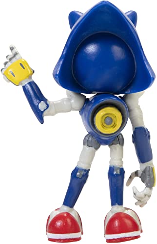 Sonic The Hedgehog Action Figure 2.5 Inch Metal Sonic Collectible Toy , Blue, 3 years