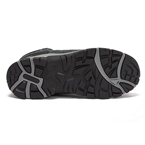HI-TEC Yosemite WP Mid Waterproof Hiking Boots for Men, Lightweight Breathable Outdoor Trekking Shoes - Dark Grey/Black, 10 Medium