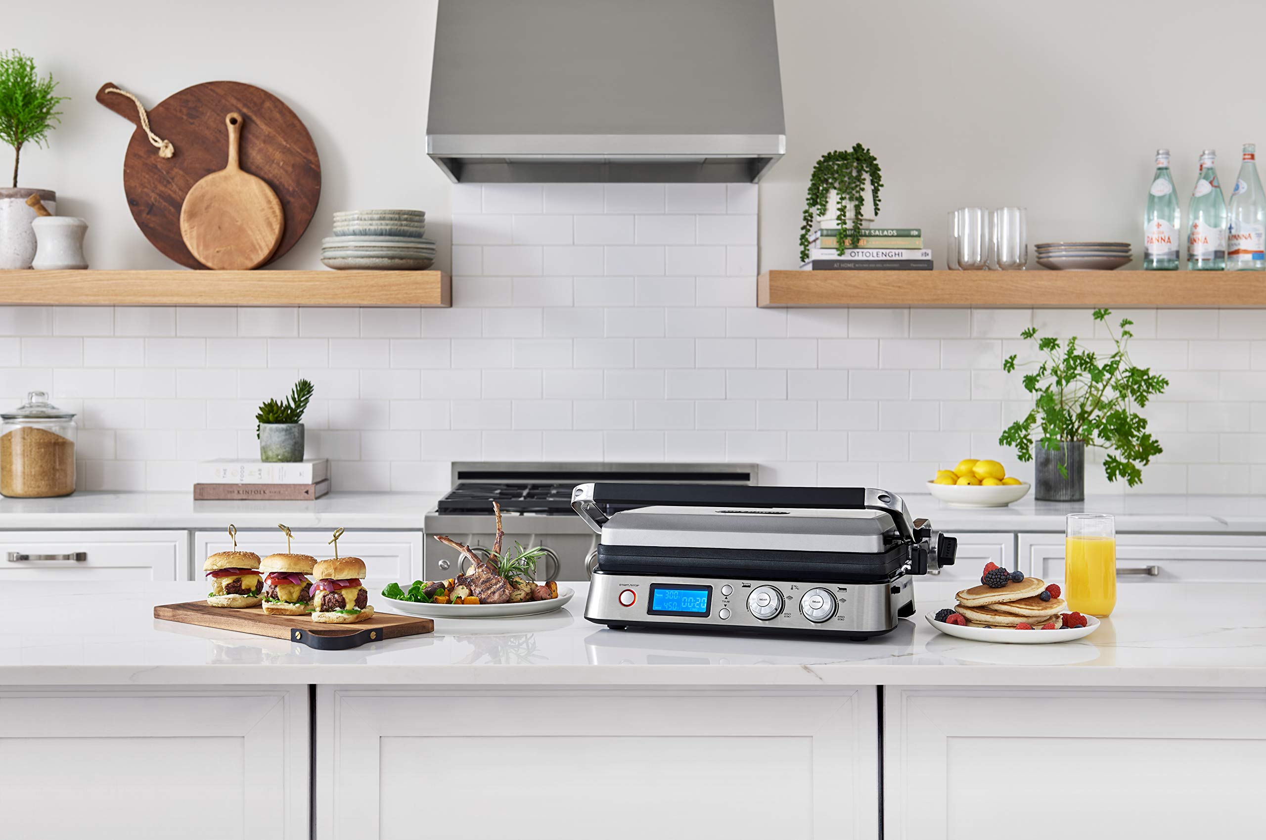 De'Longhi America CGH1020D Livenza All Day Combination Contact Grill and Open Barbecue, Stainless Steel