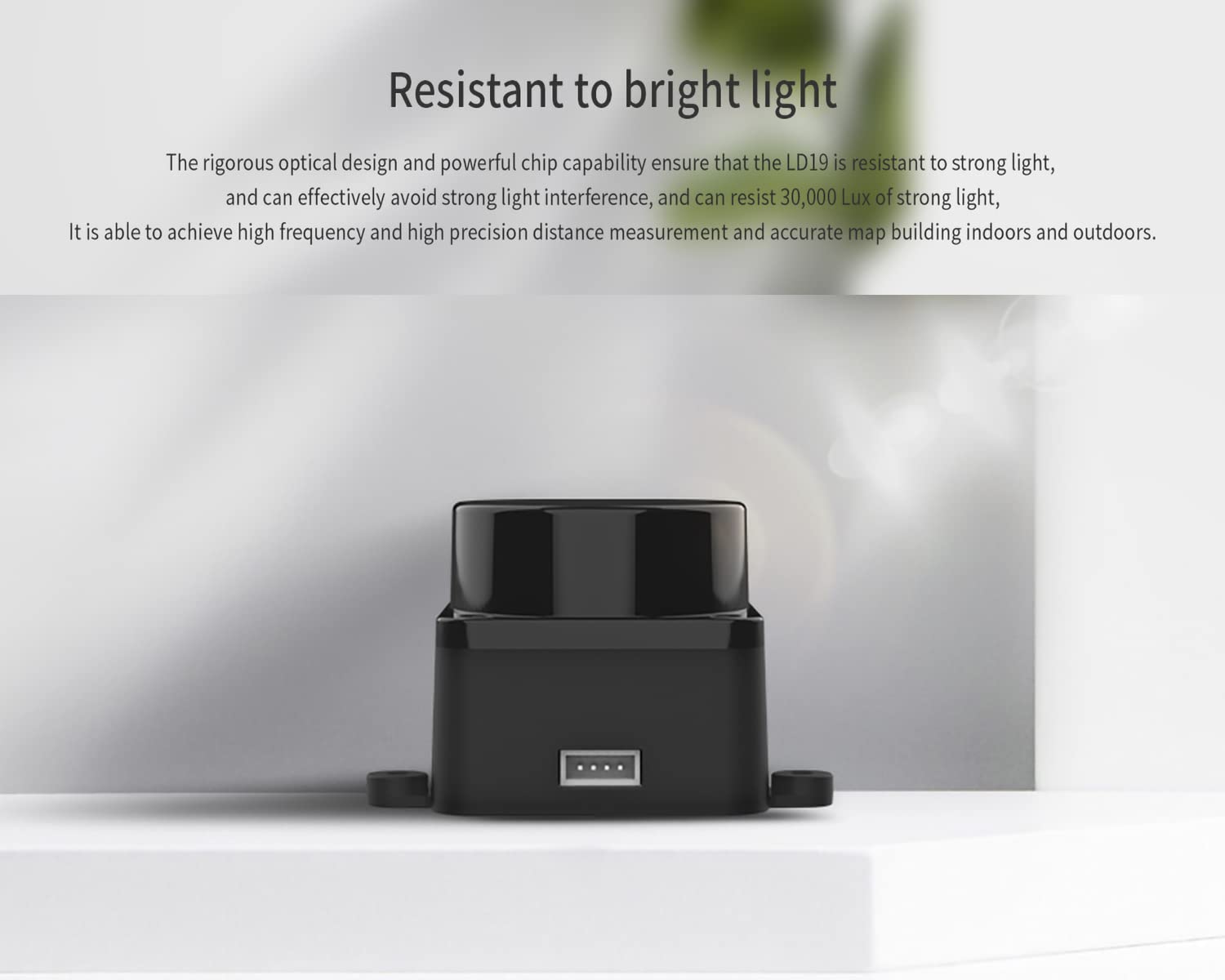 innomaker DTOF LiDAR Time-of-Flight Lidar STL-19P, 360 Degree Omni-Directional Laser Scanning,Anti-Glare 60000Lux, 5000Hz ranging Frequency, 12m Radius ranging, Support ROS/ROS2