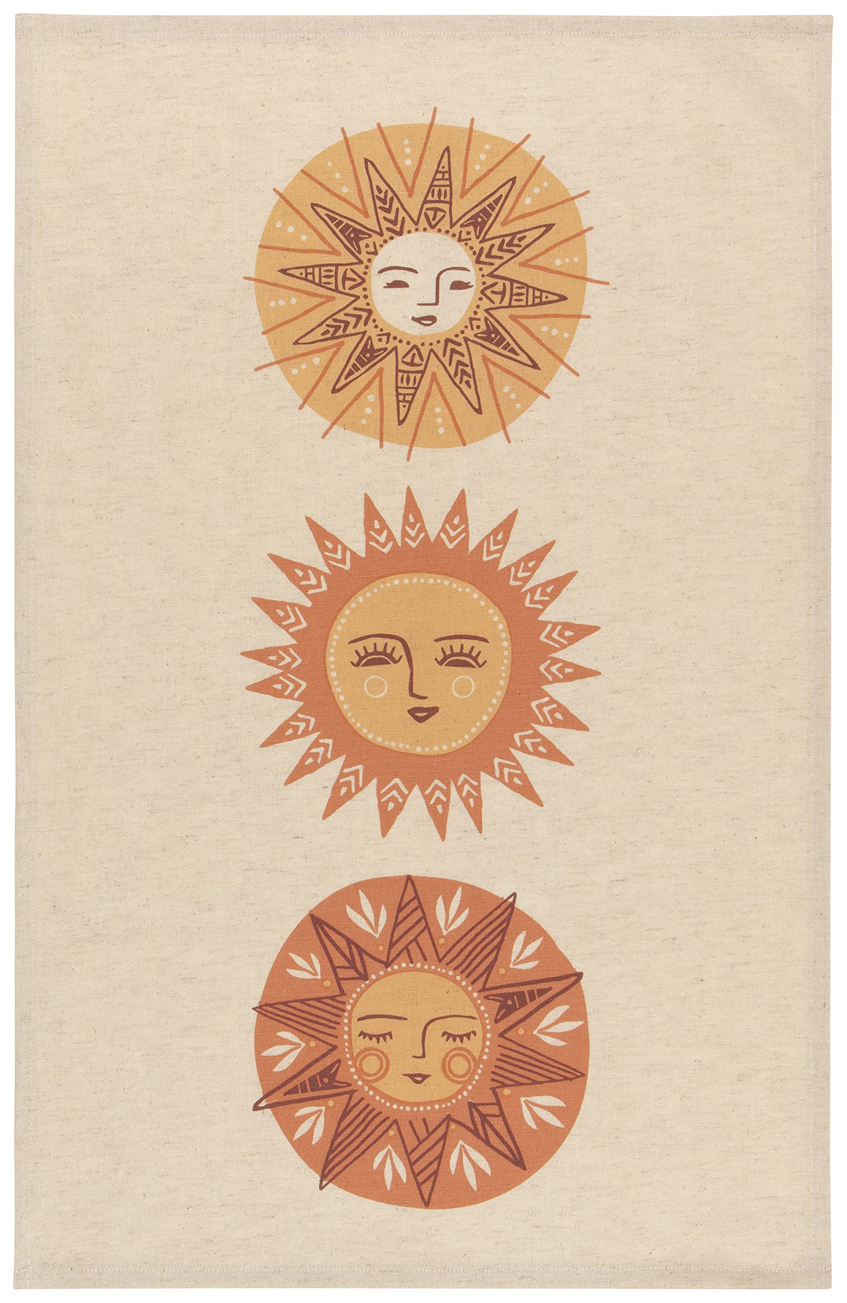 Danica Studio Soleil Cotton Linen Blend Kitchen Towel 18 x 28 inches, Set of 2