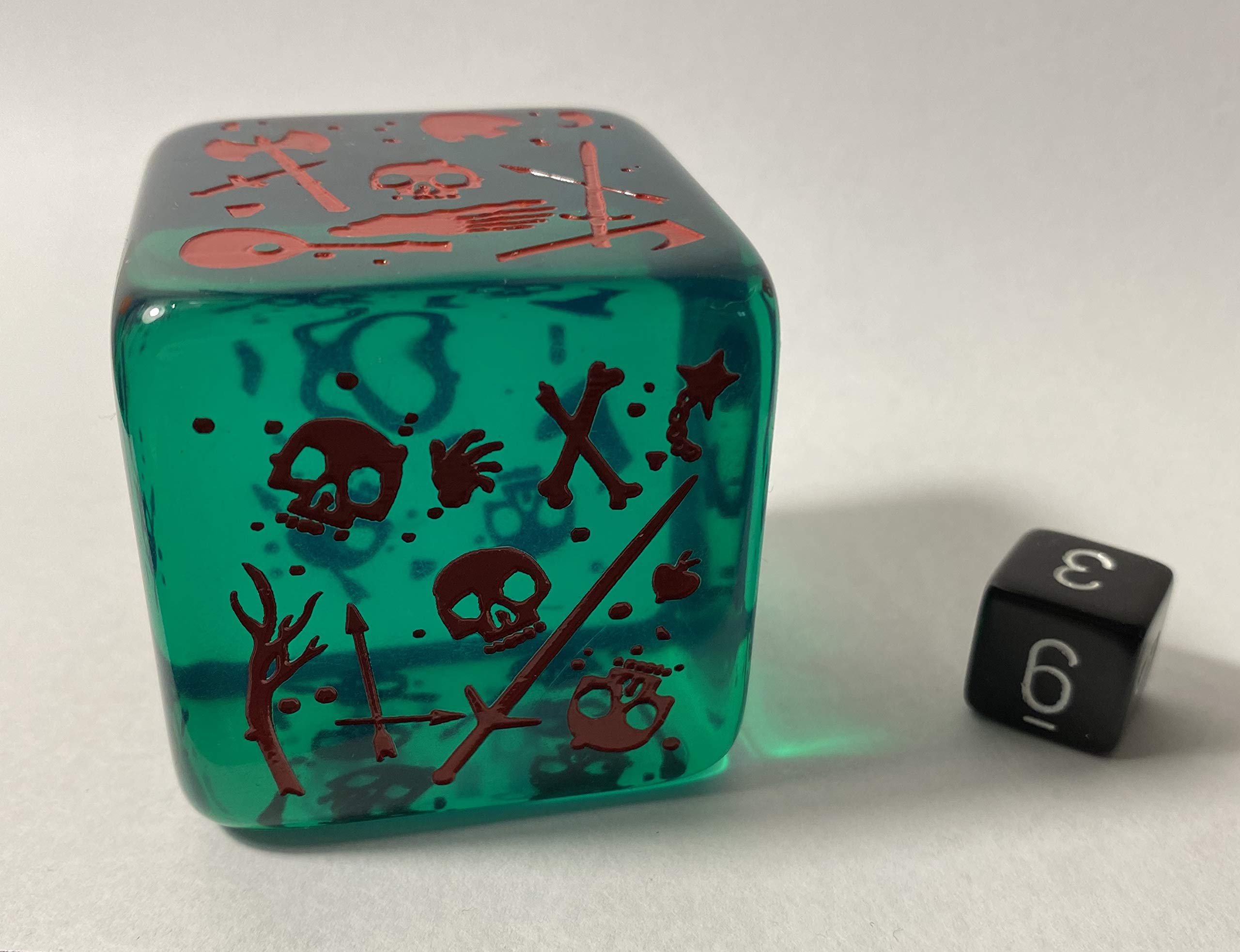 Massive Gelatinous Cube by Severed Books - 51mm Mini and Die - Six-Sided Dice - DND - Pathfinder RPG Roleplaying Game