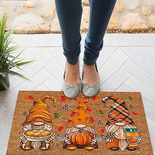 Christmas Throw Blanket for Bed Thanksgiving Pumpkin Mat Holiday Mat Welcome Door Mat Polyester Door Mat (I, One Size)
