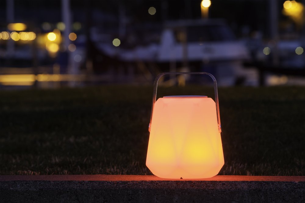Mooni Diamond Speaker Lantern - Indoor/Outdoor Wireless Bluetooth Speaker and 7 Color LED Lantern with 5 Light Modes (31972)