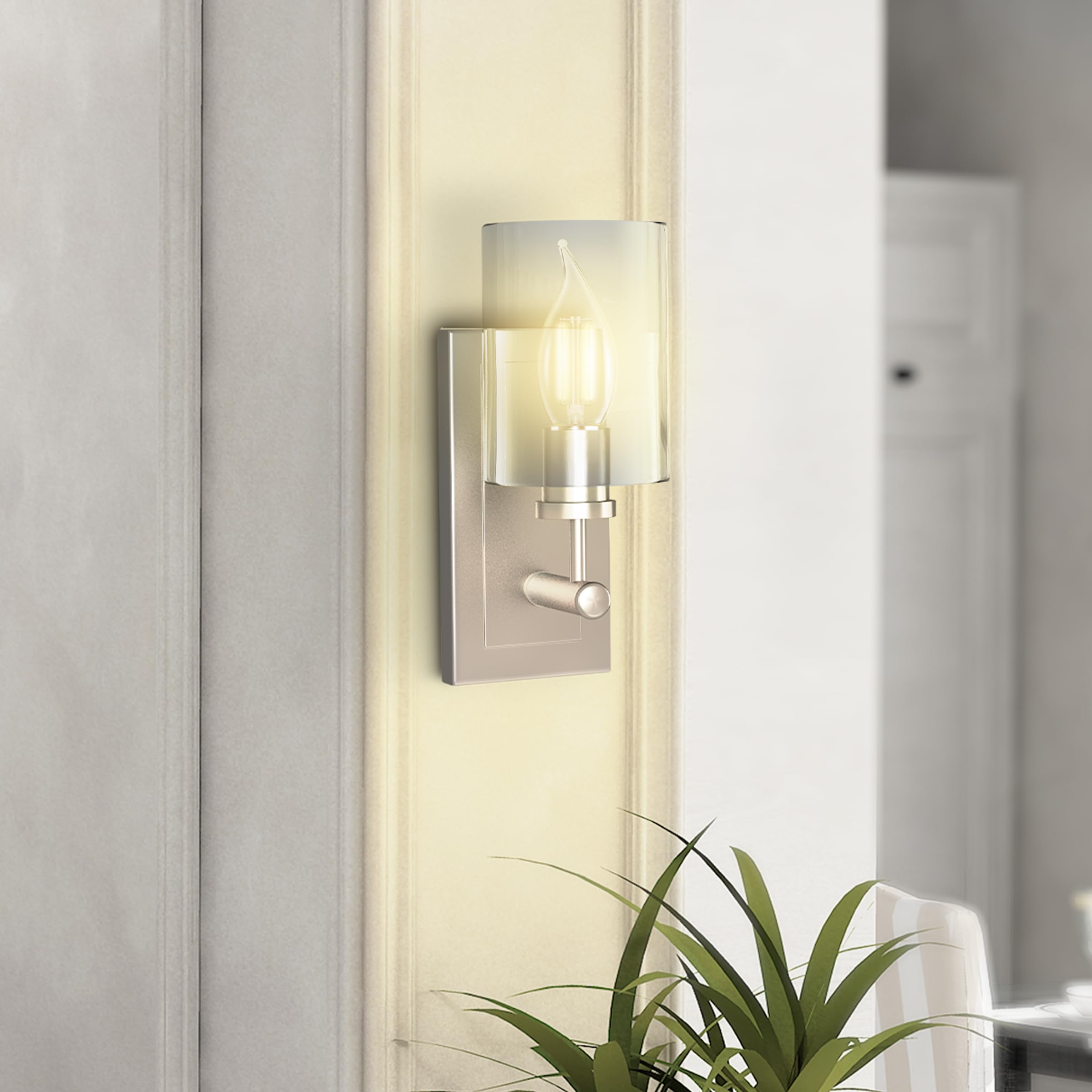 Feit Electric Candelabra LED Light Bulbs, Dimmable, 40W Equivalent, E12 Base, 2700K Soft White, Vintage B10 Filament Candle Light Bulb for Chandelier, BPCFC40927CAFIL/4/RP, 4 Pack