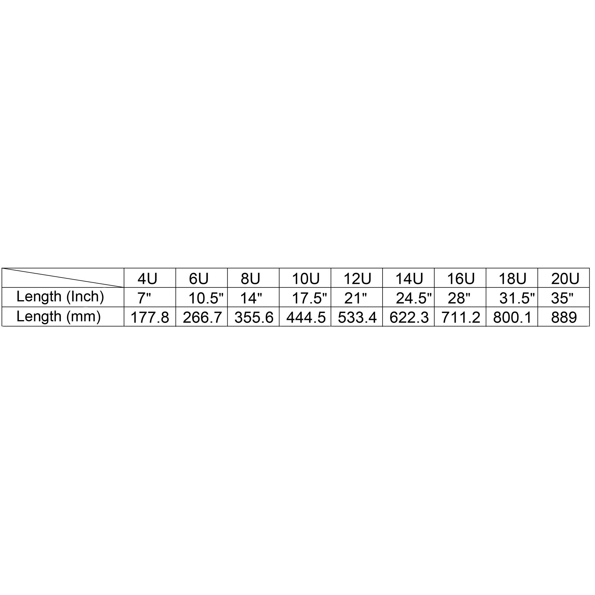 Sound Town 2-Pack 4U Steel Rack Rails, with Black Powder Coated Finish and Screws (ST-RR-04U)