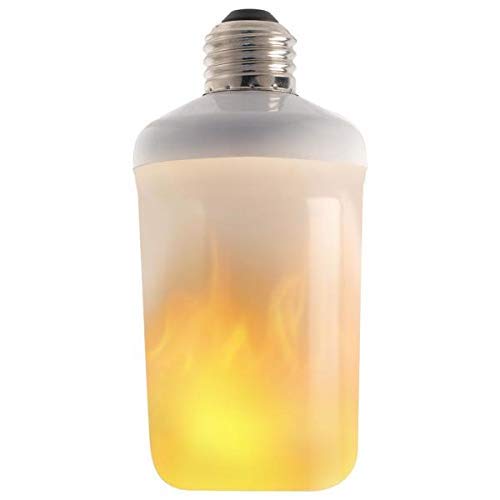 Feit Electric LED Light Bulbs, 3-Watt Non-Dimmable LED Bulb, Color Warm Light (1500K) 80 Lumen, T60 Flame Design LED Bulb