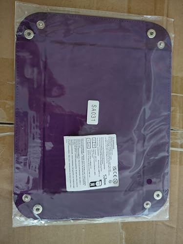 SIQUK Double Sided Dice Tray Folding Rectangle PU Leather and Dark Violet Velvet Dice Holder