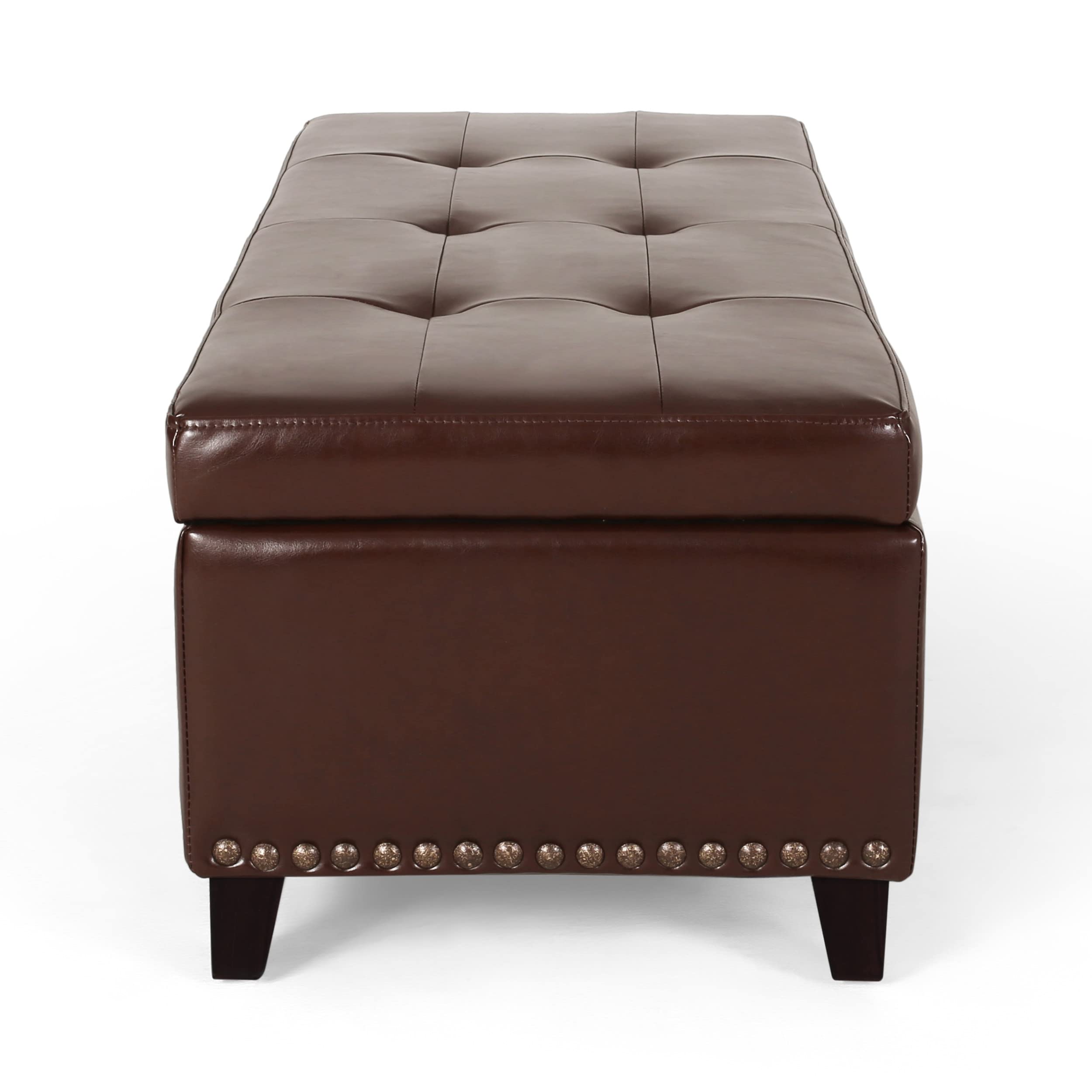 Christopher Knight Home Gavin Storage Ottoman, Foggy Brown