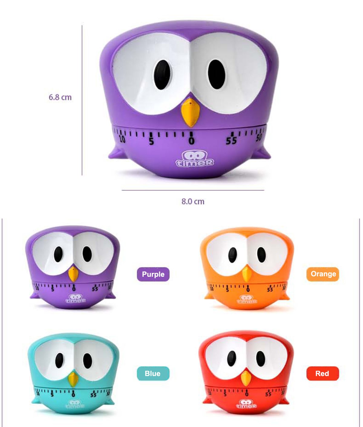 Cute Kitchen Timer-Loud Eagle Mechanical Boiled Egg Timer for Cooking,Sports,Beauty,Study (Blue Eagle)