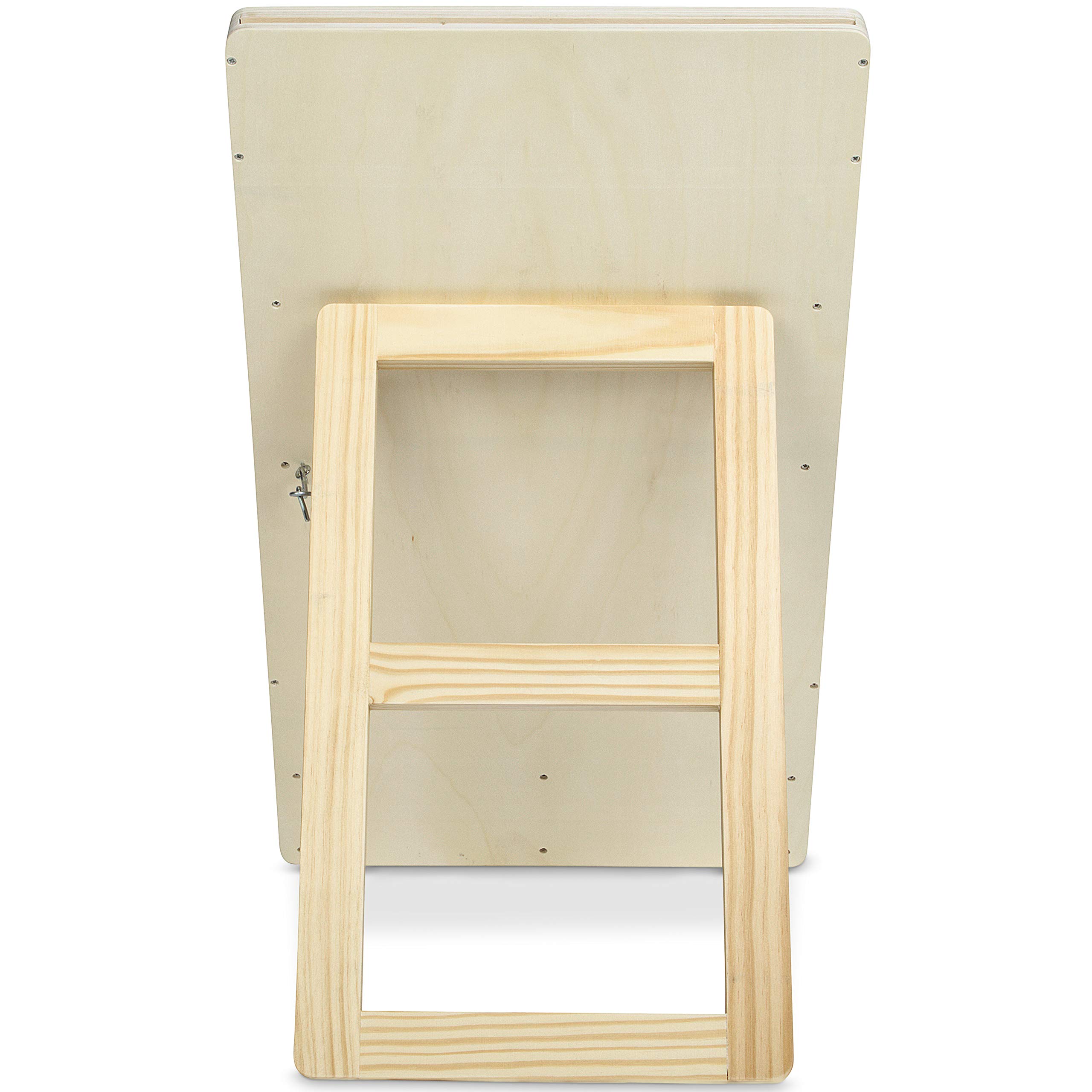 peleya Prize Drop Disc Game Wood 27.8" x 15.9" with Chalkboards Carnival Game Trade Show
