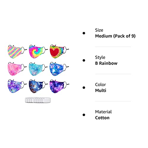 CCFADD Cloth Face Masks Washable for Women - Reusable Face Mask with Filter & Nose Wire1