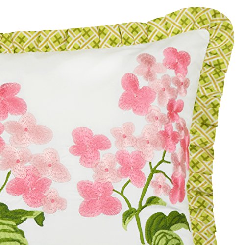 Waverly Emmas Garden Modern Floral Rectangular Decorative Throw Pillow, 14" x 20", Blossom