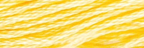 Luca-S Stranded Cotton Thread for Hand Embroidery, 8 Meter skeins, Color 371 / DMC 745 / Anchor 301, Embroidery Floss, Cross Stitch Thread