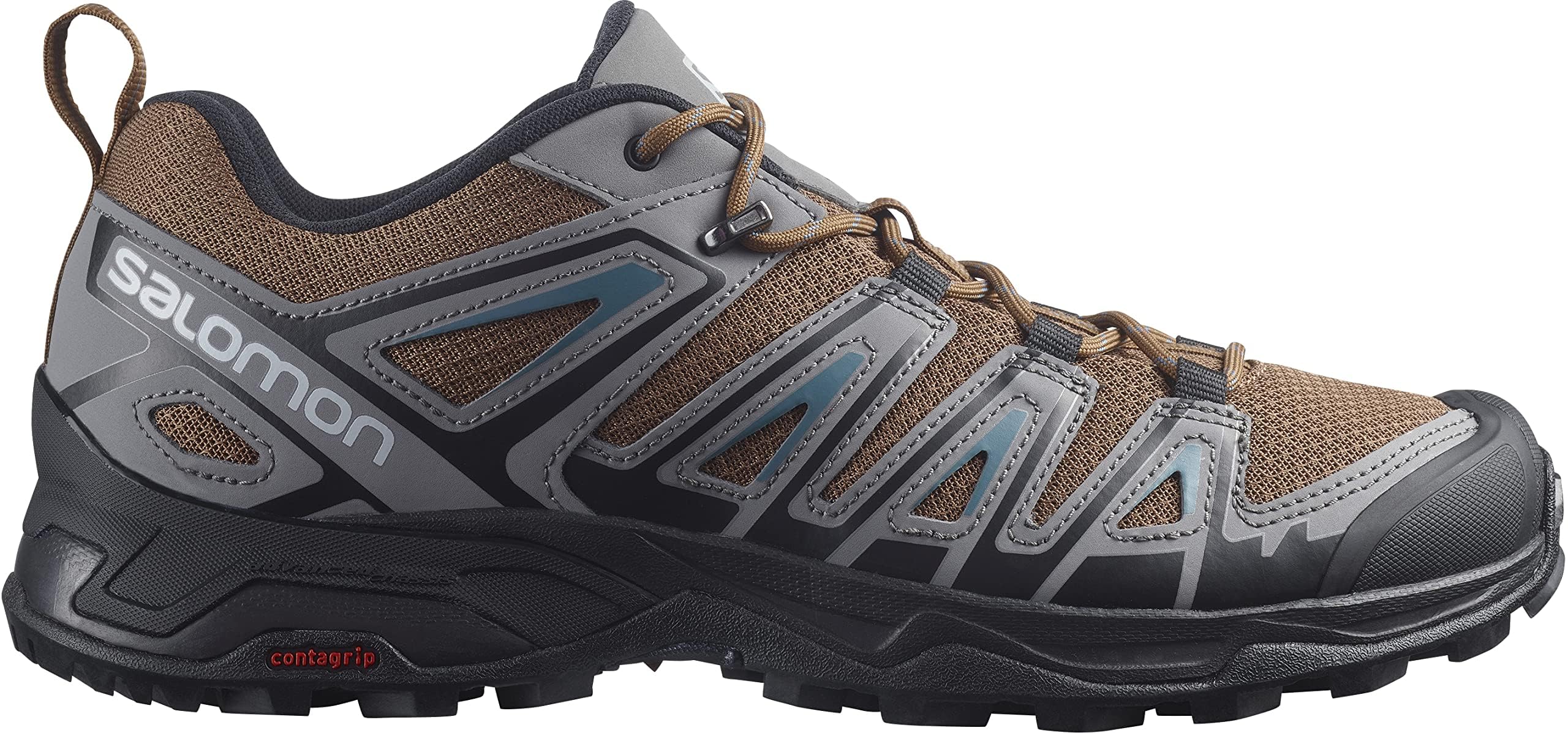 Salomon Men's X ULTRA PIONEER AERO Hiking Shoes For Men, Toffee/Quiet Shade/Mallard Blue, 11
