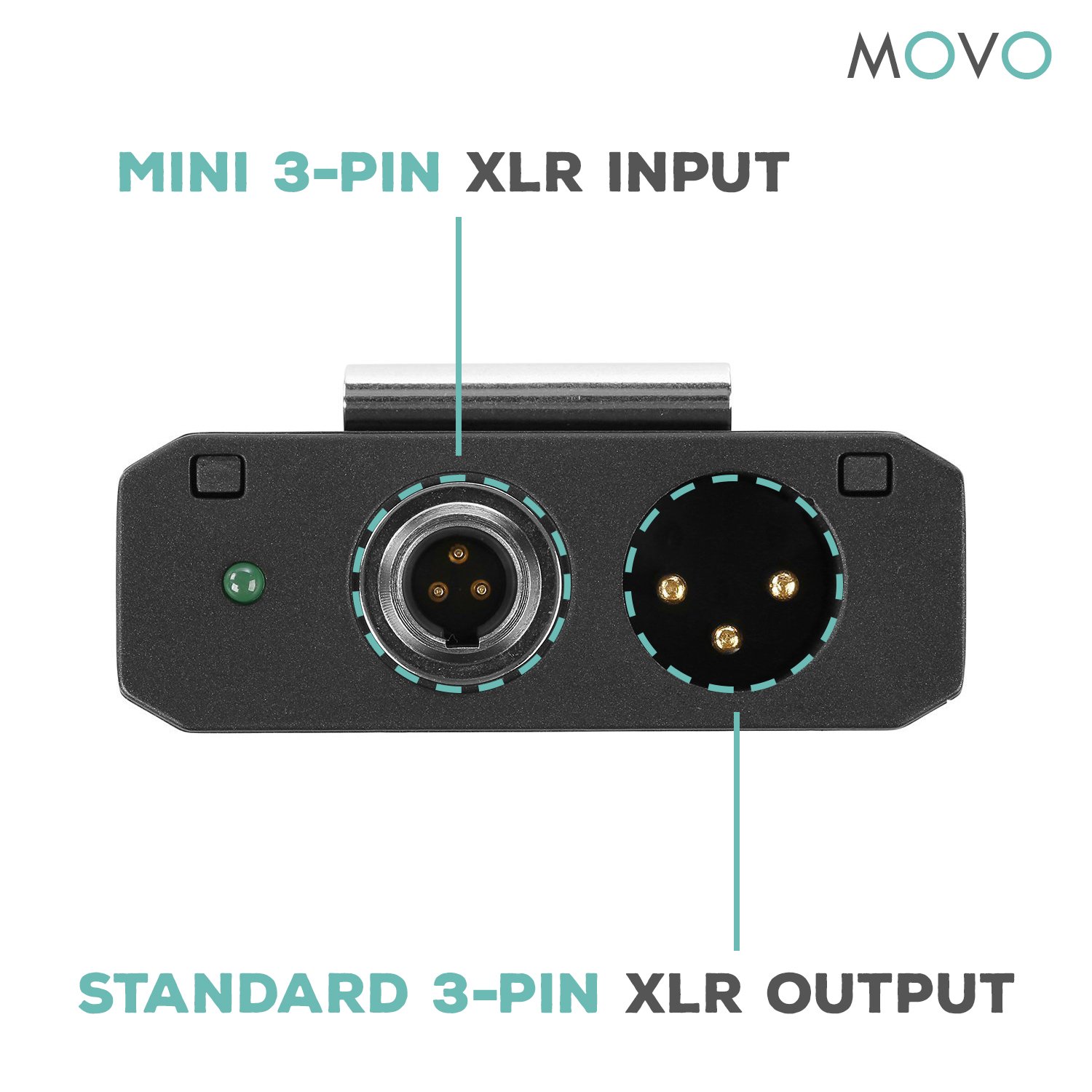 Movo LV22OD XLR Lavalier Omnidirectional Condenser Microphone with Phantom Power Supply Body Pack, 12mm Mic Capsule, Foam and Deadcat Windscreens, Deluxe Case