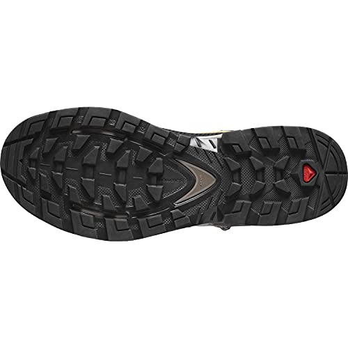 Salomon Quest Element Gore-TEX Hiking Boots for Women, Safari/Vanilla Ice/Mecca Orange, 10