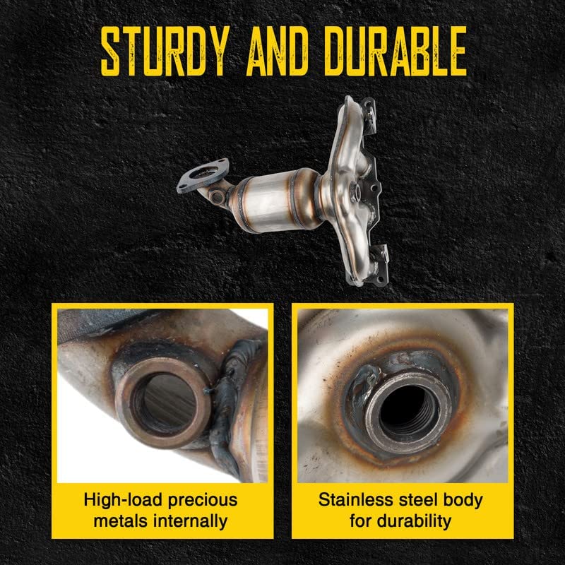 KAX Catalytic Converter Industrial Grade Stainless Steel Replacement for Sonata 2.4L 2009-2014, Optima 2.4L 2009-2014 1Pcs β(EPA Compliant)