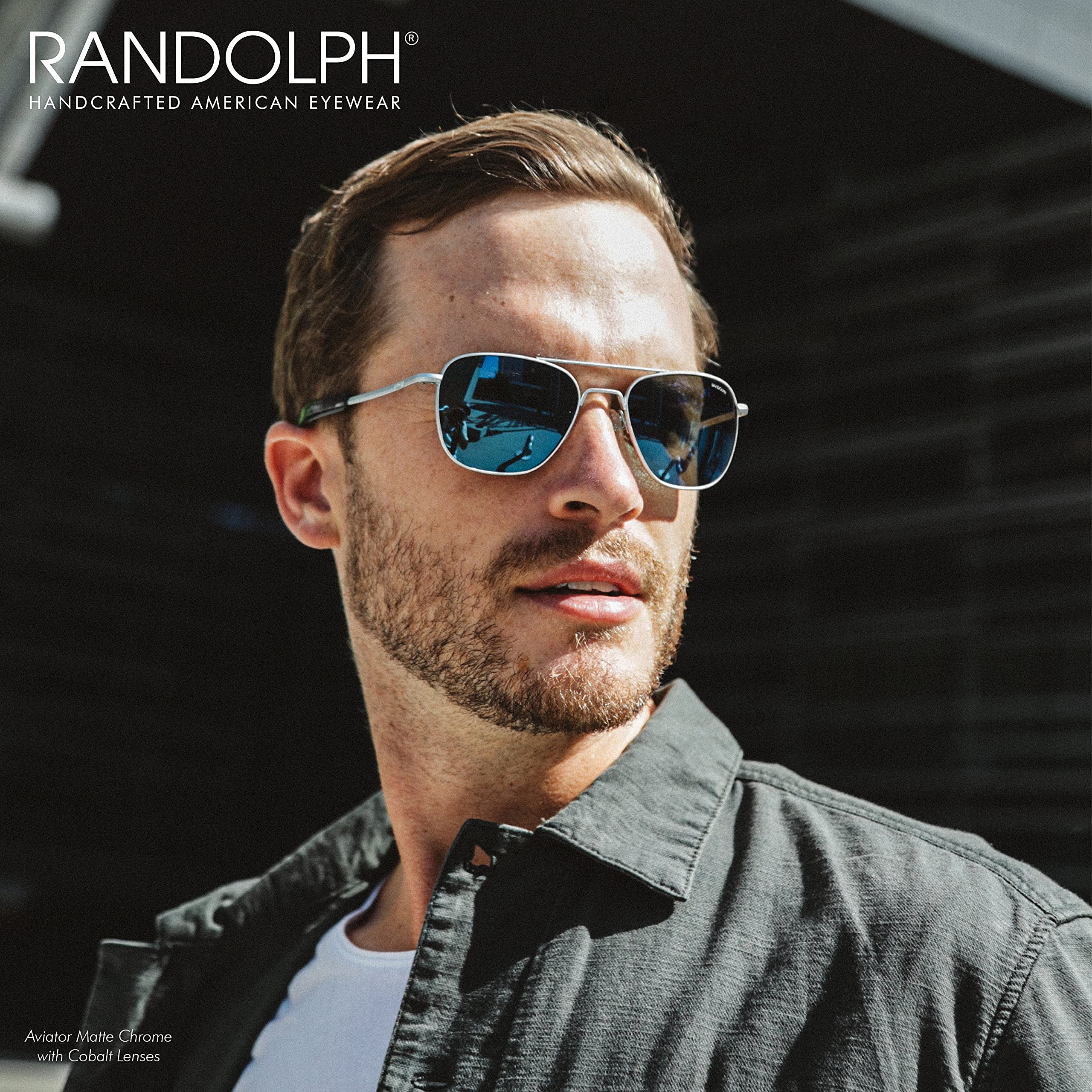 Randolph USA | 23k Gold Classic Aviator Sunglasses for Men or Women Non-Polarized 100% UV
