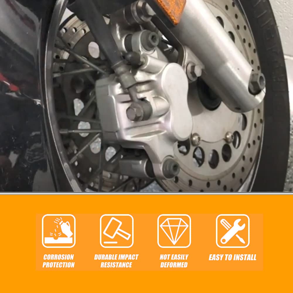 RANSOTO Front Brake Caliper Pads Set Compatible with Yamaha Banshee Grizzly Big Bear Blaster Bruin Kodiak Raptor Warrior Bear Tracker 200 250 350 400 450 660 Replace 5LP-2580T-00-00 Right & Left