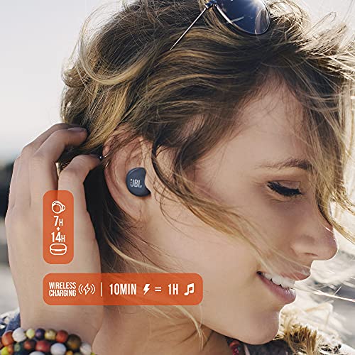 JBL Live Free NC+ - True Wireless in-Ear Noise Cancelling Bluetooth Headphones with Active Noise Cancelling, Microphone, Up to 21H Battery, Wireless Charging (Blue) (Renewed)