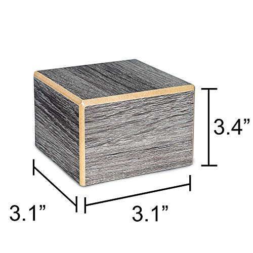 Chateau Urns - Society Collection - Pet Urn, Keepsake Box - Extra Small Urn (up to 34 lbs) - Coastal Gray Finish