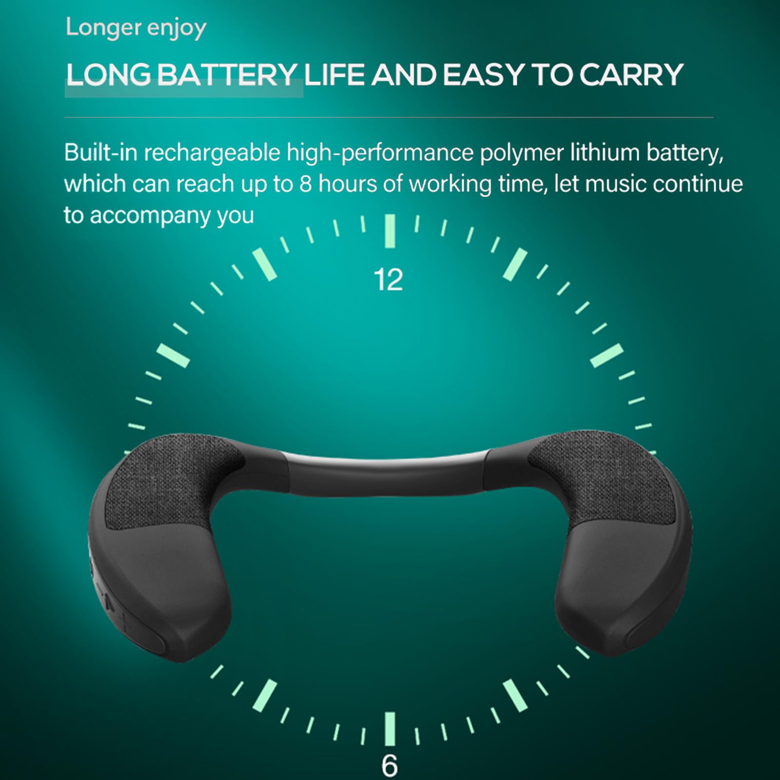 CENGNIAN Neckband Bluetooth Speaker, Neck Speaker Bluetooth Wireless, Wearable Speaker, True 3D Stereo Sound, Portable Soundwear, IPX4, for Home Sport Outdoor