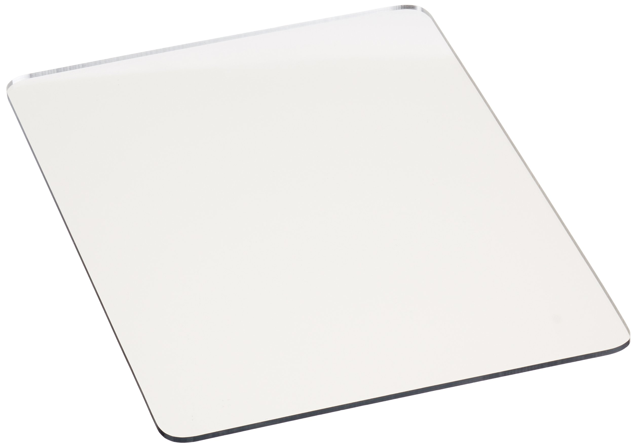 School Smart Rounded Corner Personal Acrylic Mirror with Magnetic Back, 5 L x 7 W in, Assorted Transparent Color - 247465