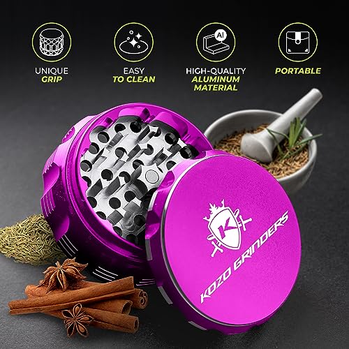 Kozo Spice Grinder (2.5",Purple)