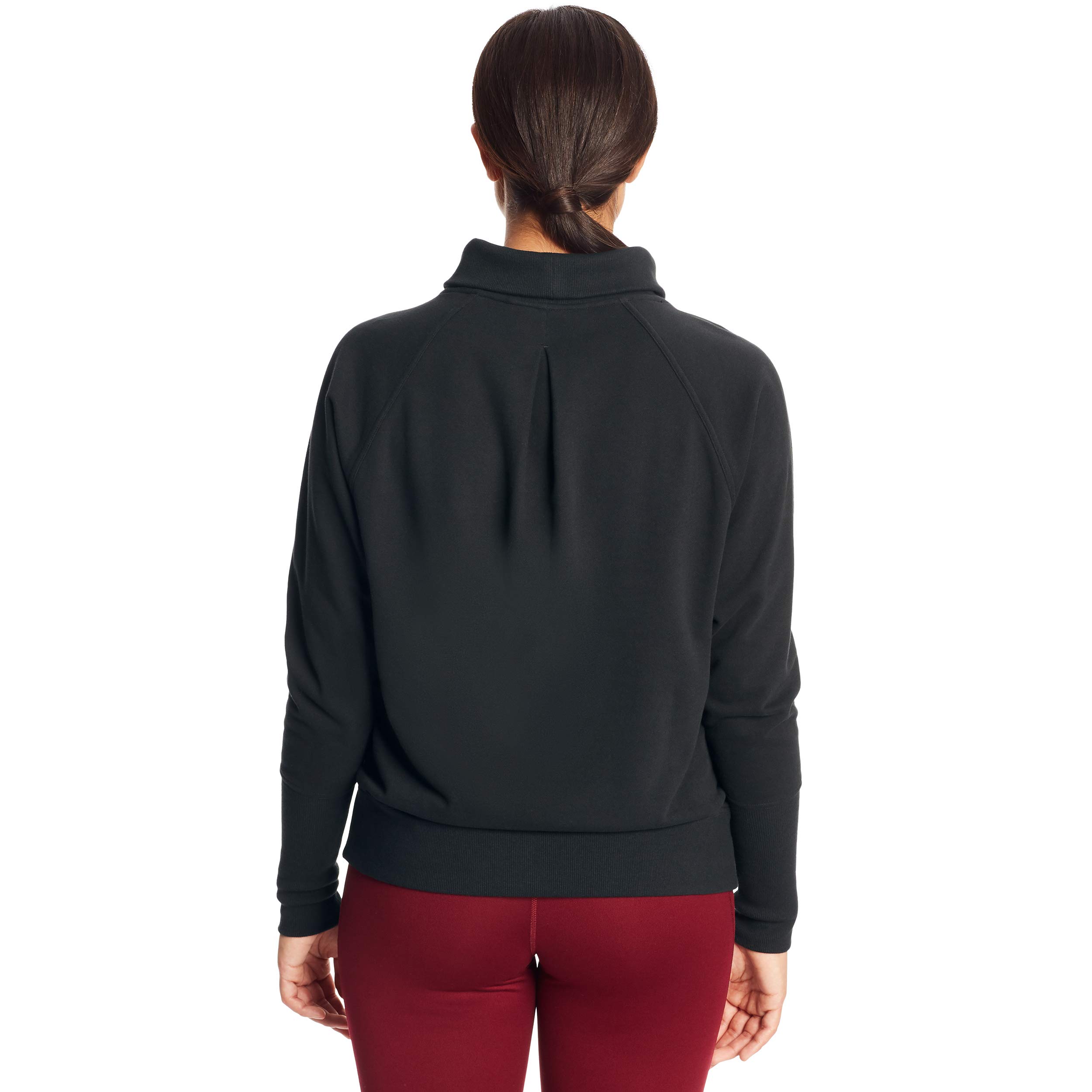 C9 Champion womens Long Sleeve French Terry Top Yoga Shirt, Ebony, Small US