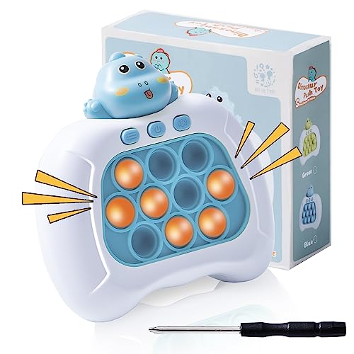 Pop Light Up Game, Handheld Fidget Light-up Pop Toys for Kids 6-12, Push Pop Sensory Toys with Memory Games, Stress Relief Pop Puzzle Game for Boy Girl Teens