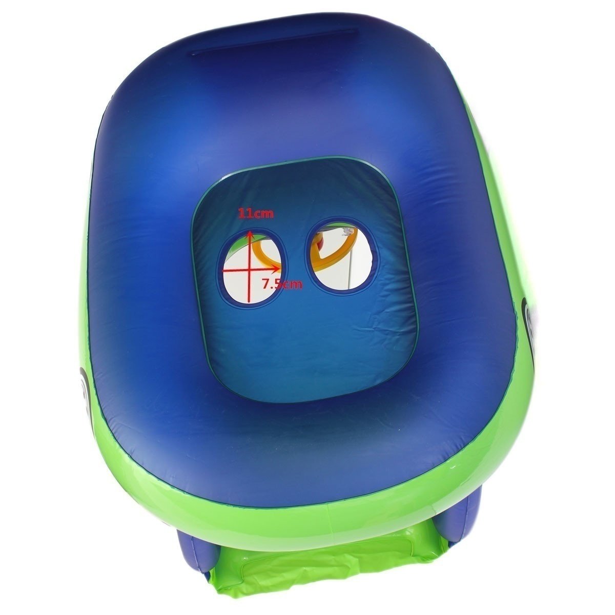 QIAONIUNIU Baby Pool Float with Canopy Summer Steering Wheel Sunshade Swim Ring Car Inflatable Toys Infants Float Seat Boat for Kids Toddlers