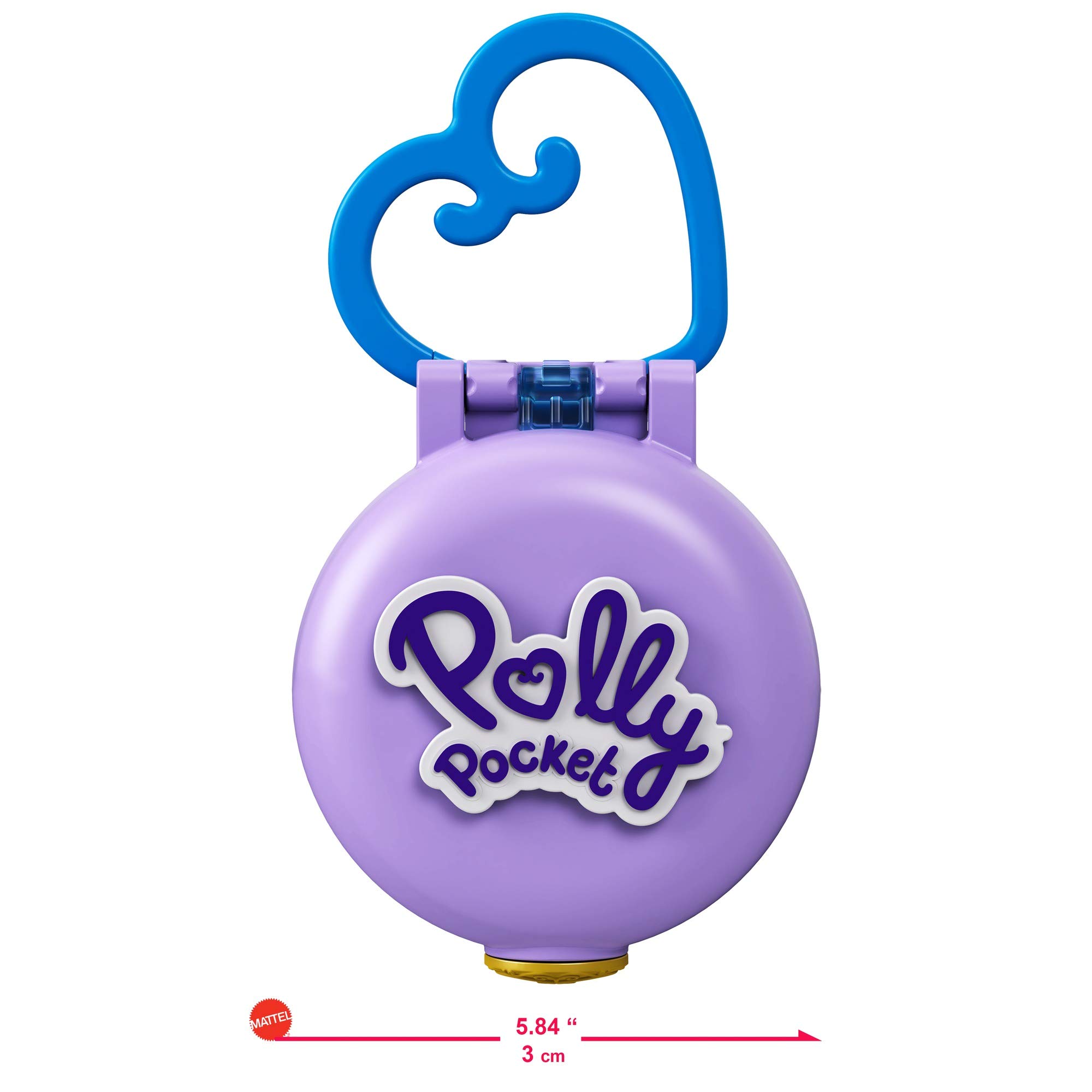 Polly Pocket Polly Snow Cabin Compact with Removable Snowmobile, Bunny Figure, Photo Customization, Micro Polly Doll & Sticker Sheet; for Ages 4 Years Old & Up